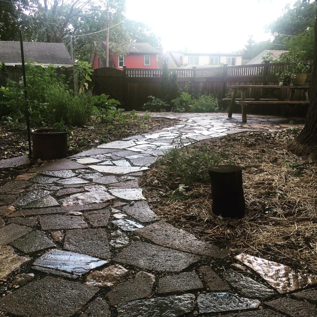 Urbanite path & patio - Hothouse Horticulture